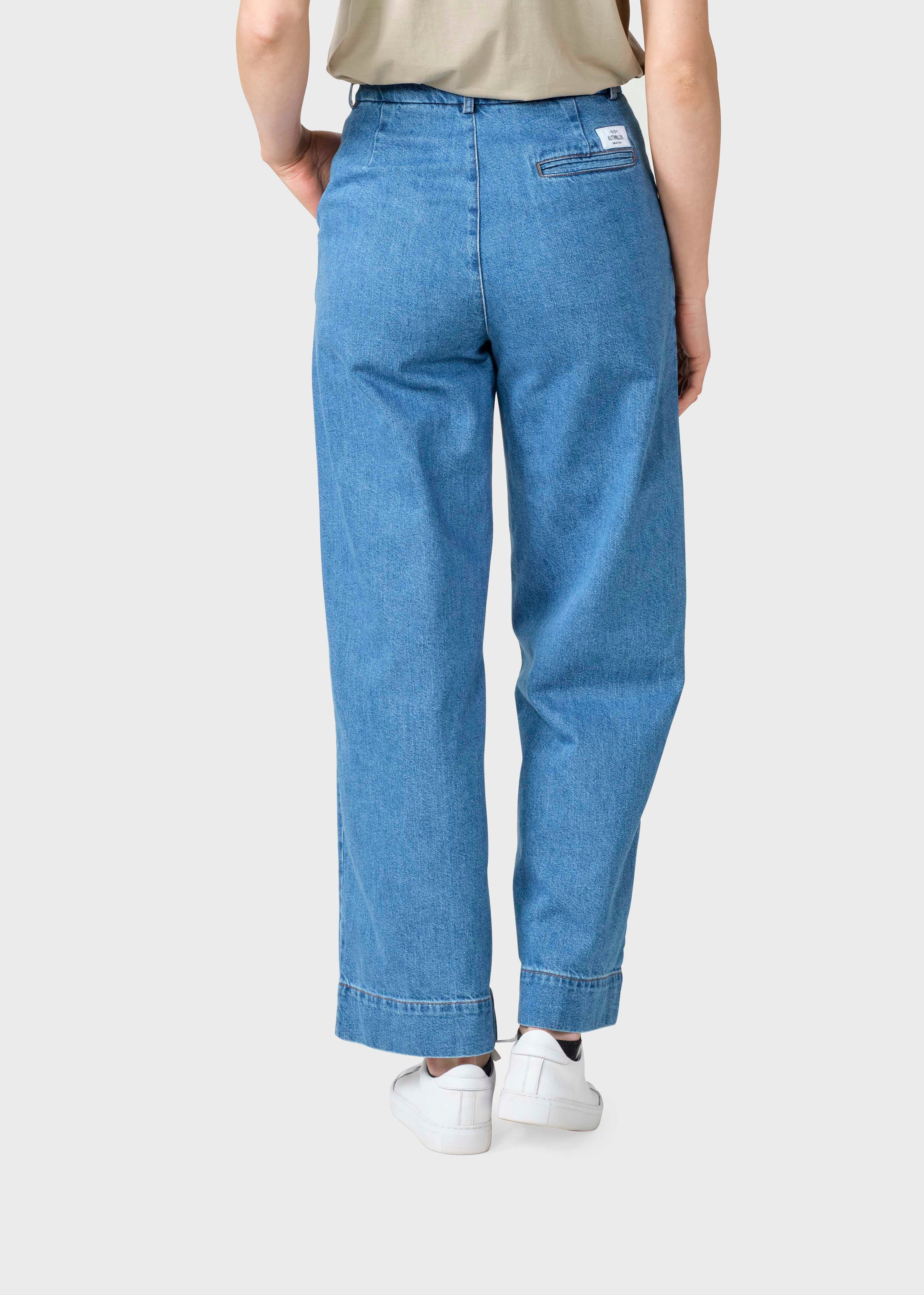 Lydia denim pants - Light blue stonewash – klitmollercollective.com