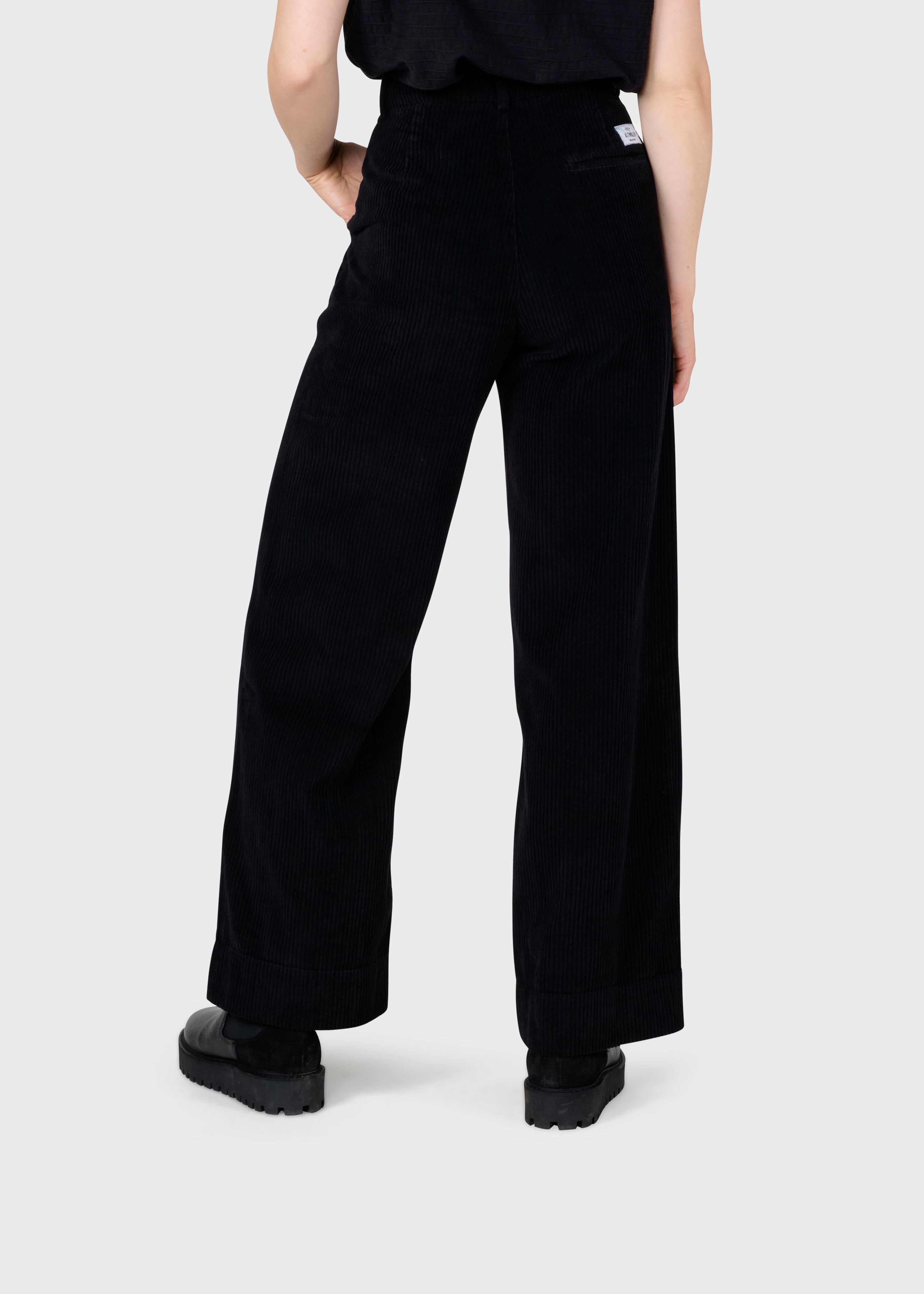 Lydia jumbo corduroy pant - Black – klitmollercollective.com