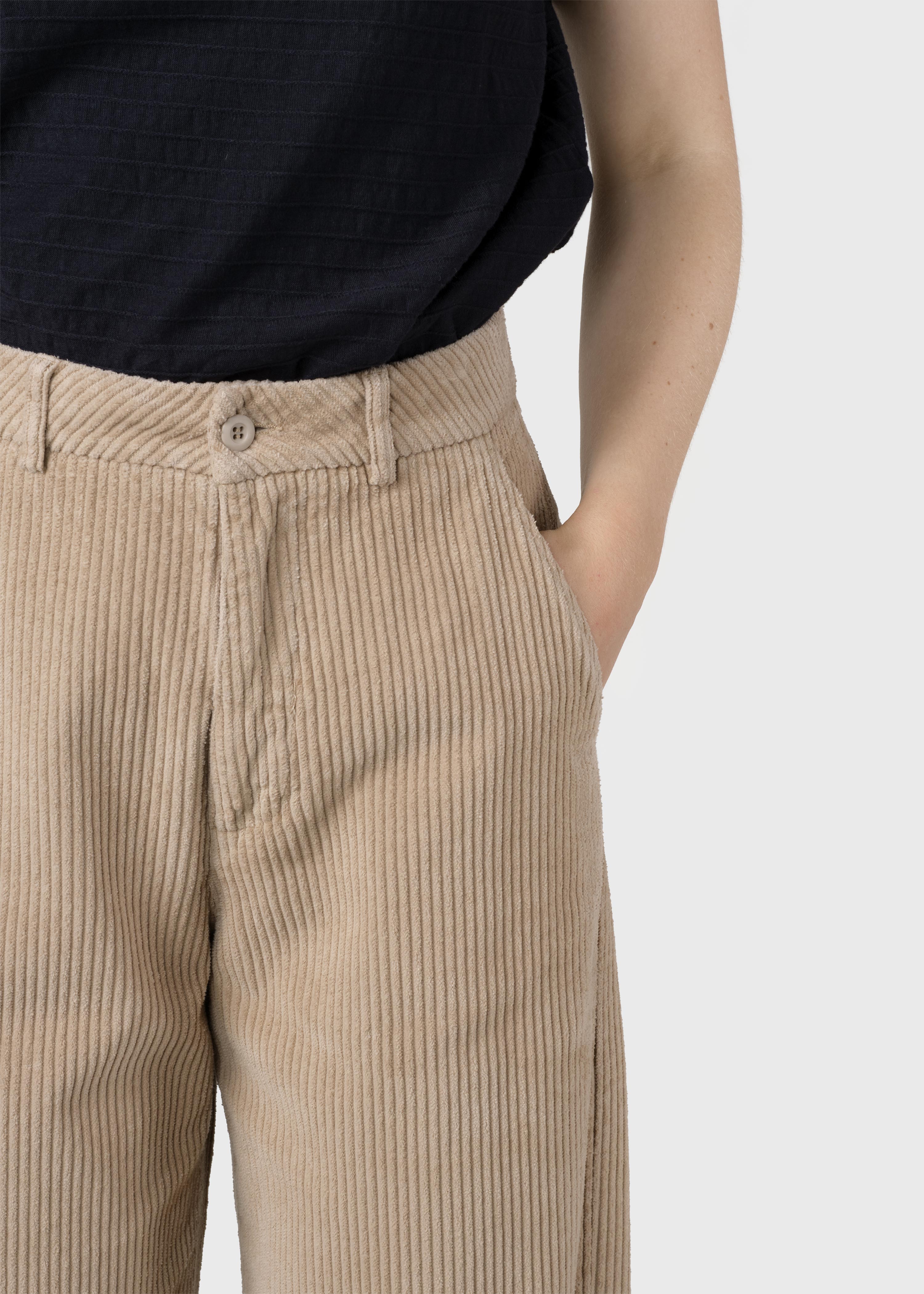 Lydia jumbo corduroy pants - Sand – klitmollercollective.com