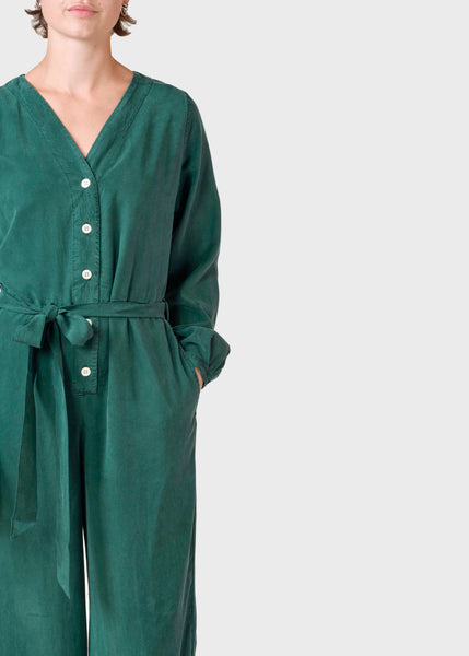 Marna longsleeve jumpsuit - Moss Green – klitmollercollective.com