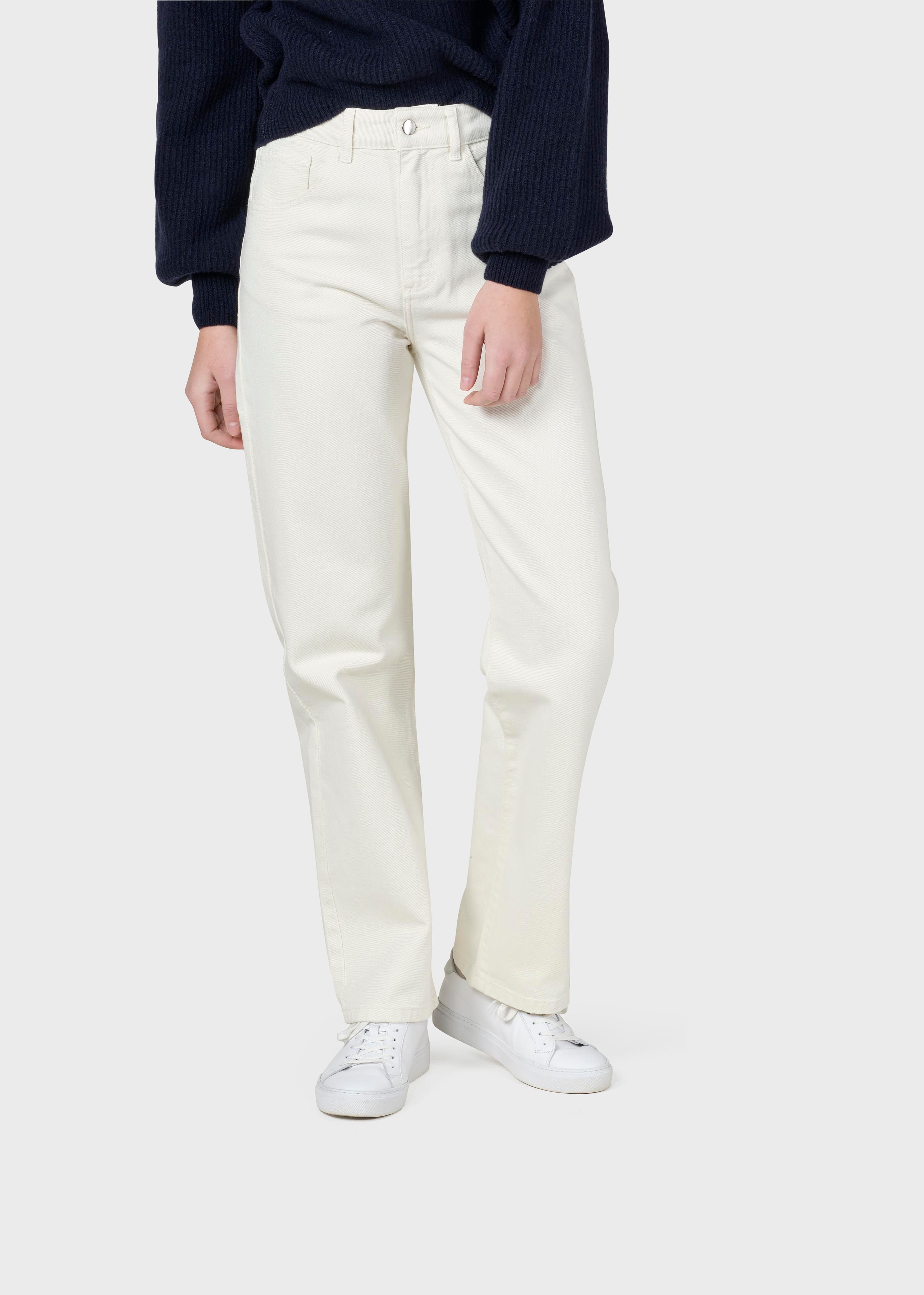 Rubi denim pants - Cream – klitmollercollective.com