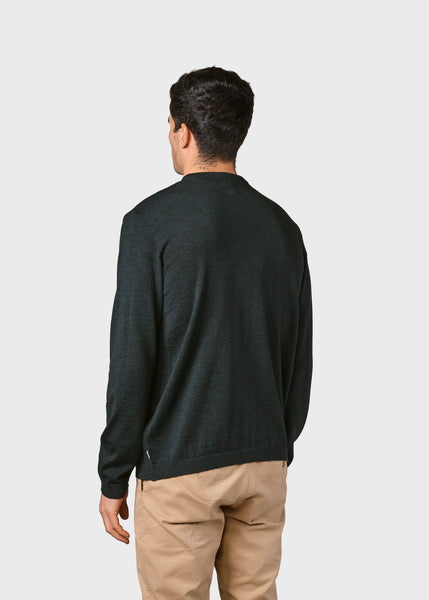 Mens basic merino knit - Olive – klitmollercollective.com